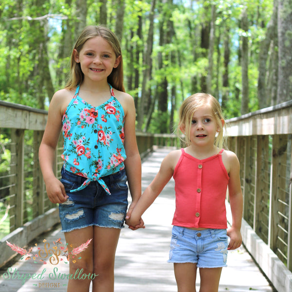 Daybreak PDF Pattern Girls 2T-14yrs - Striped Swallow Designs